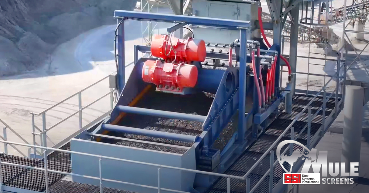 Mule Screen by Steel Systems Installation - Applications