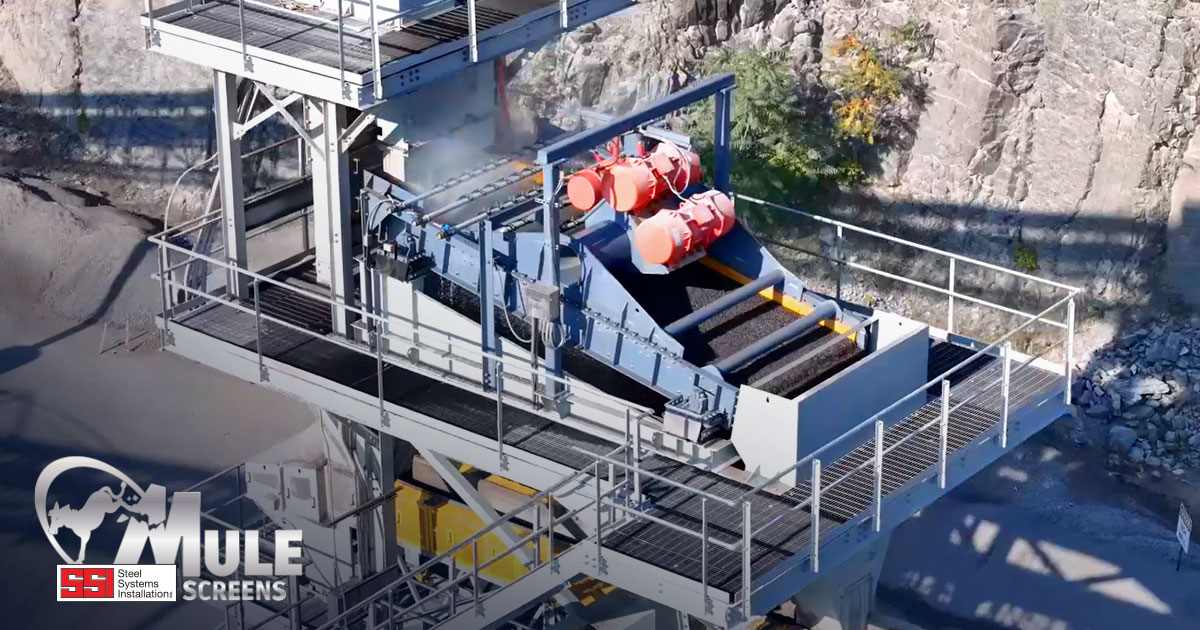 Mule Screen by Steel Systems Installation - Home