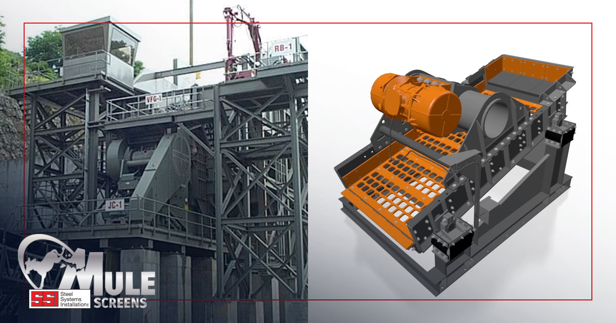 Mule Screen by Steel Systems Installation - Future Products